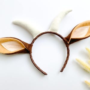 BROWN GOAT Costume Headband Ears And/or Tail, Goatee, Toddler Child ...
