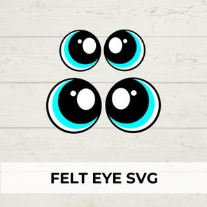 Circle Color Felt Eye (style 1) SVG Cut File for Cricut - Etsy