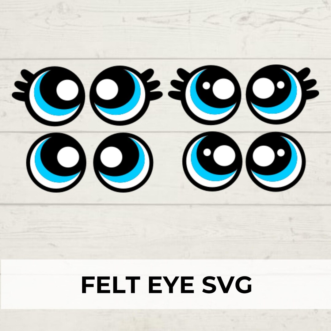 Felt Eye SVG Cut File: Crochet Amigurumi Eyes (digital Download) - Etsy