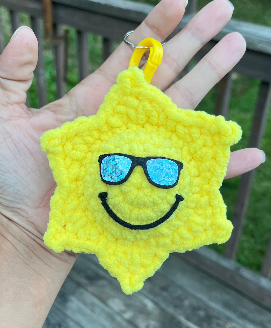 Sun Plushie Keychain - Etsy
