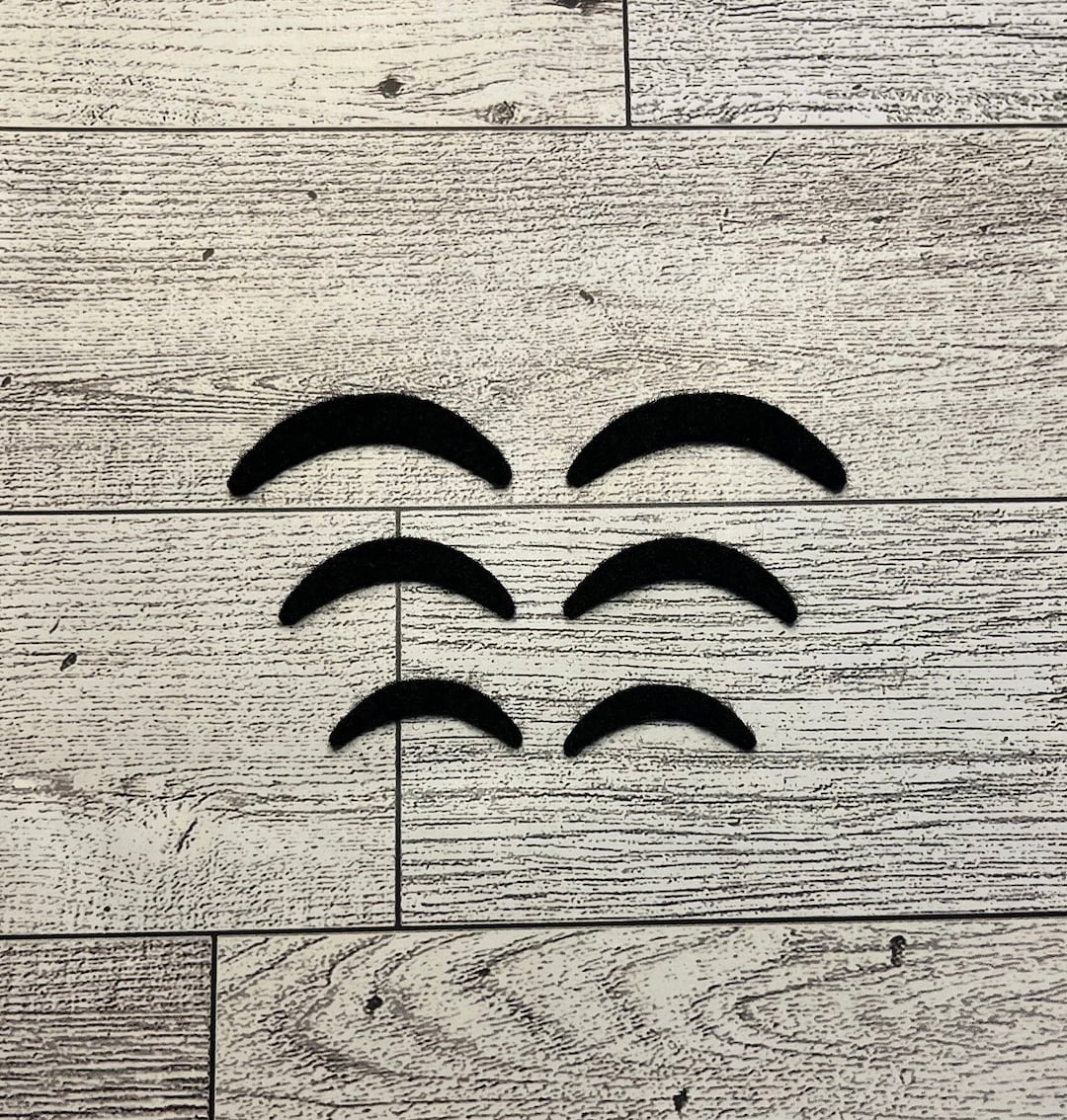 Felt Eyebrows, Felt Eyelashes, Felt Eyes, Amigurumi Accessories ...