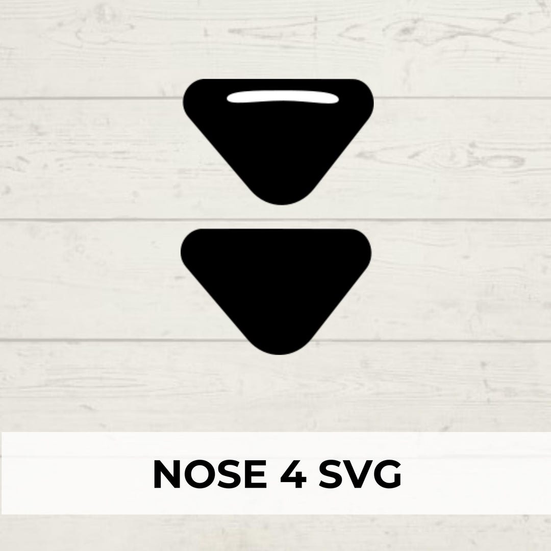 Nose SVG Style 4, Diy Felt Noses, Cricut Cut File, SVG Download, Felt ...