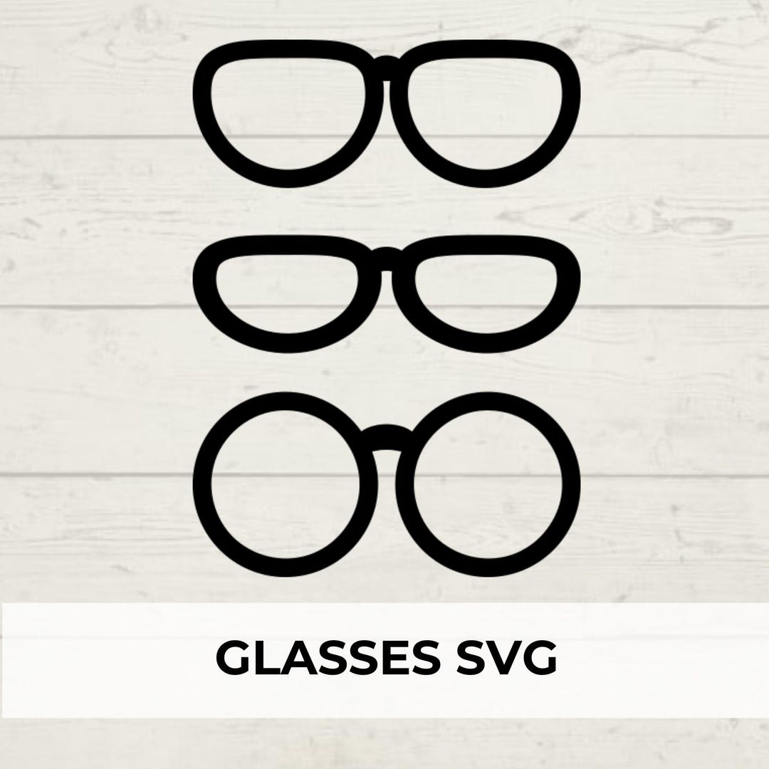 Glasses SVG Cut File for Cricut, Digital Download - Etsy