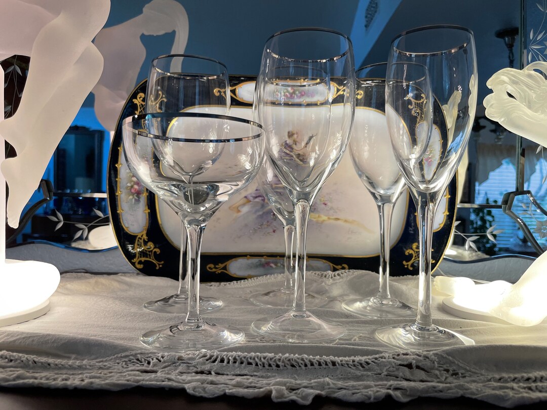Lenox "ariel" Crystal Goblets in Four Sizes, Choose From Water, Tea ...