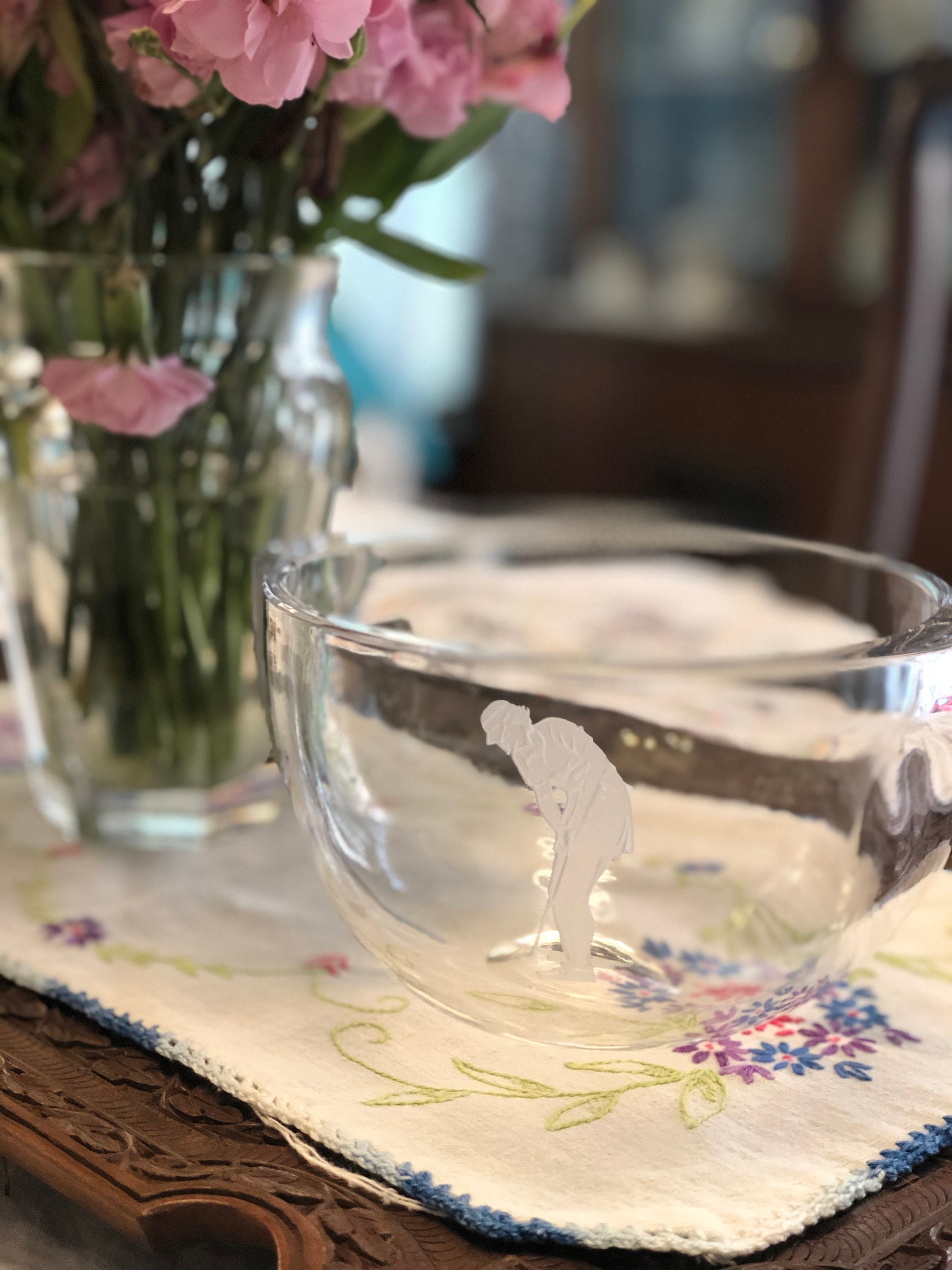 Nybro Swedish Crystal Presumed Paul Isling Trophy Bowl | Etsy