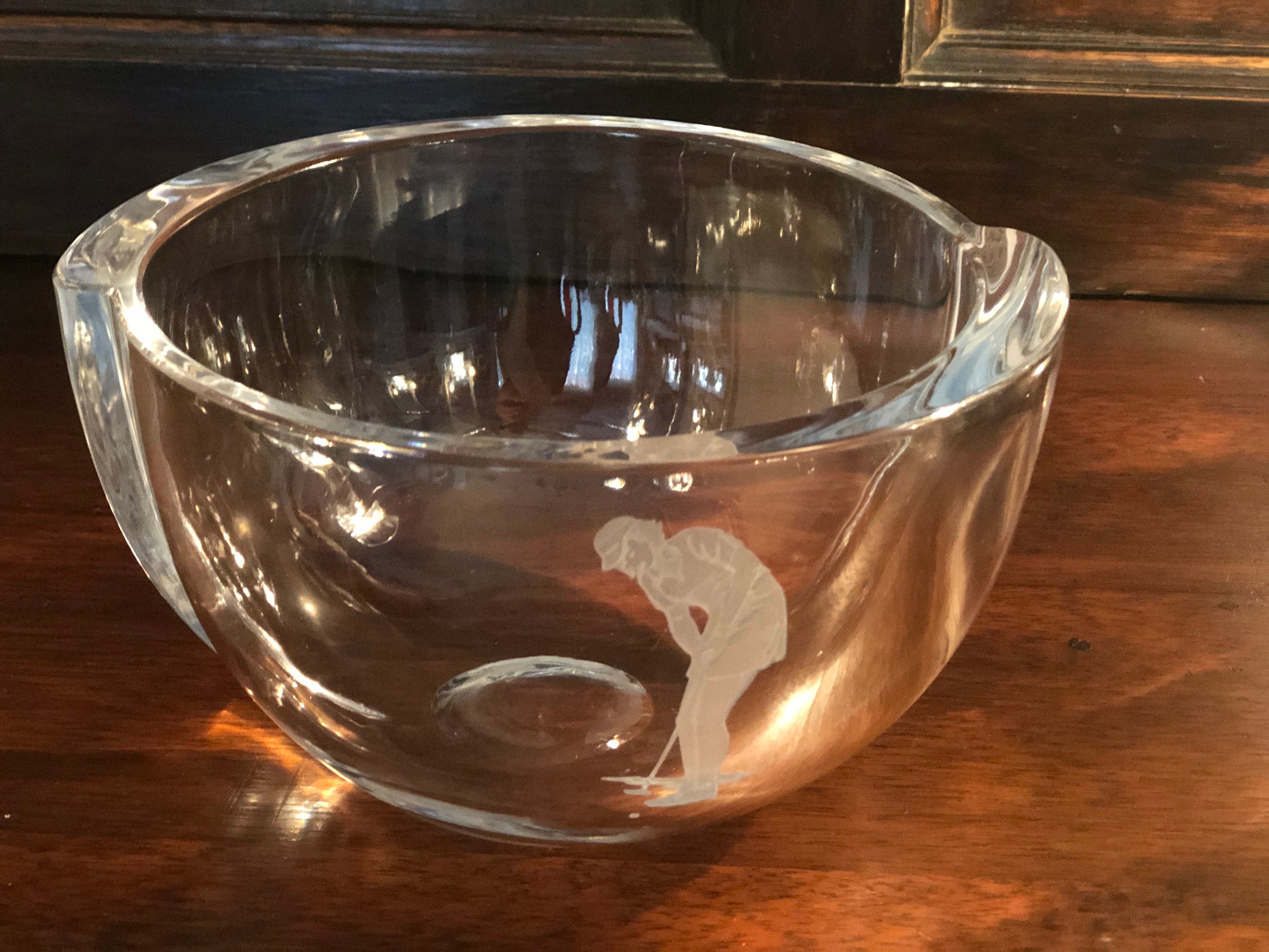 Nybro Swedish Crystal presumed Paul Isling Trophy Bowl - Etsy UK