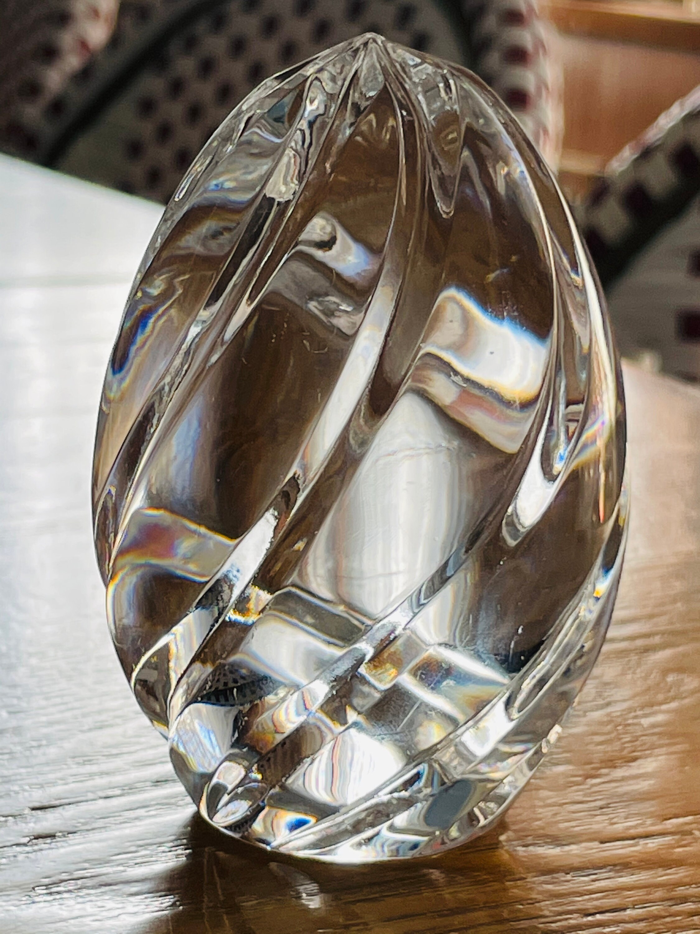 HQT art glass penguin sculpture paperweight hand made polished base ...