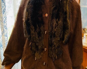 Rabbit Fur Sweater - Etsy