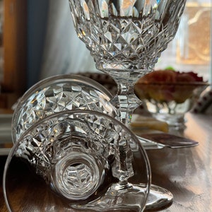 Peill "pfalzgraf" Crystal Set/4 Water Goblets W/vertical Cuts, Multi ...