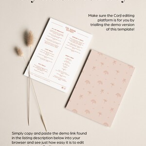Editable Palm Tree Menu Template Corjl Restaurant Menu Cafe - Etsy ...