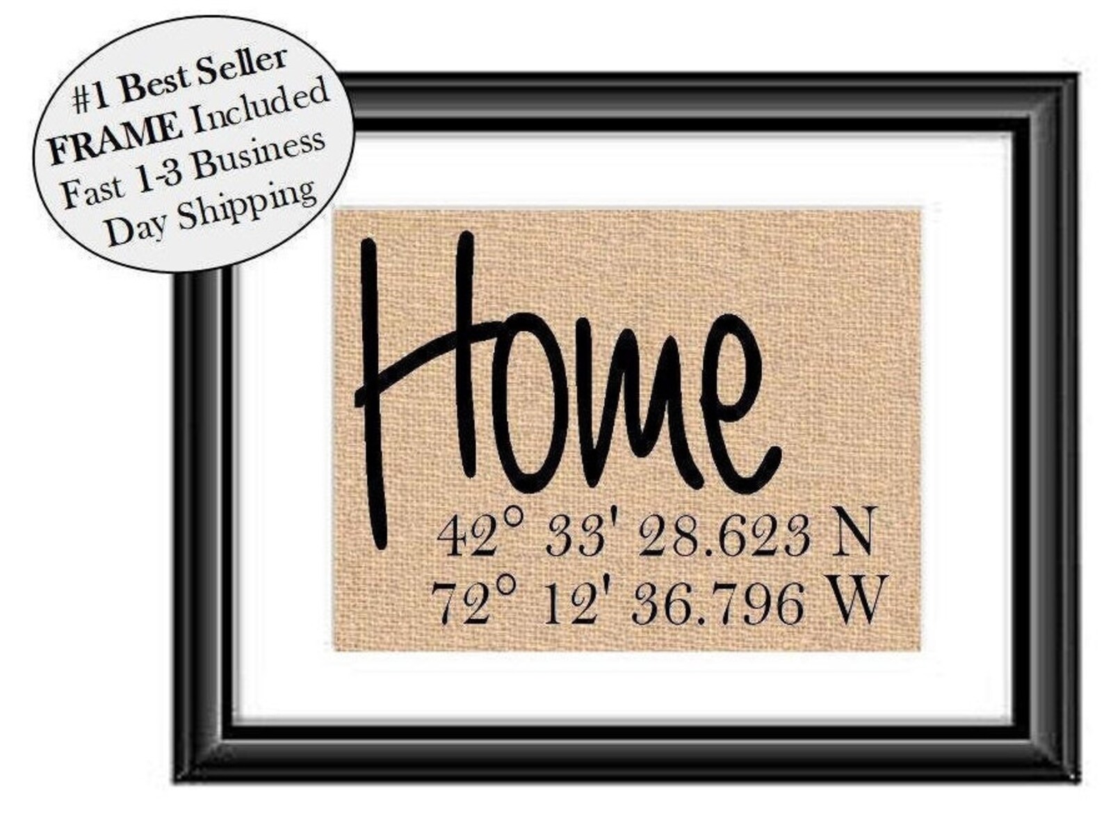 Personalized Home Coordinates Sign Home Mom Family Gift | Etsy