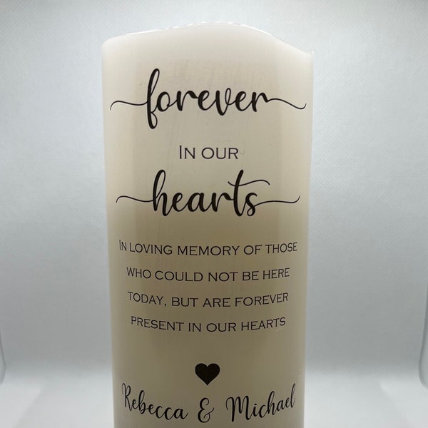 Wedding Memorial Candle - Etsy