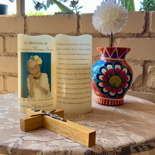 Spanish Custom Memorial Candle - Etsy