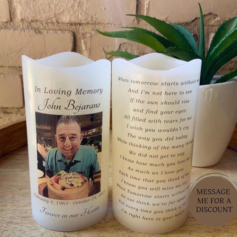 Memorial Candle - Etsy