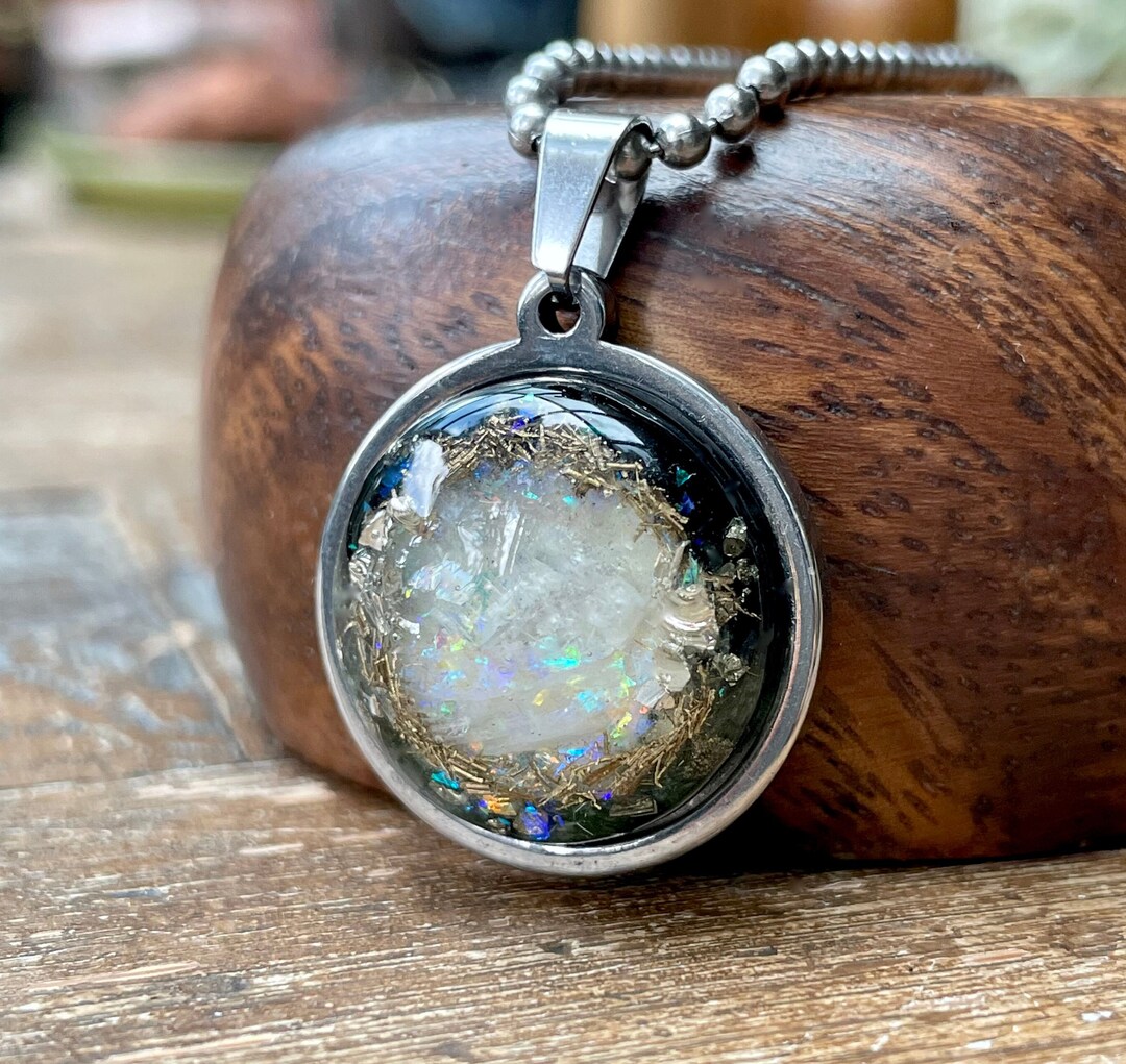 Orgone Pendant *ethericshield* Orgonite Necklace Glow in the Dark ...