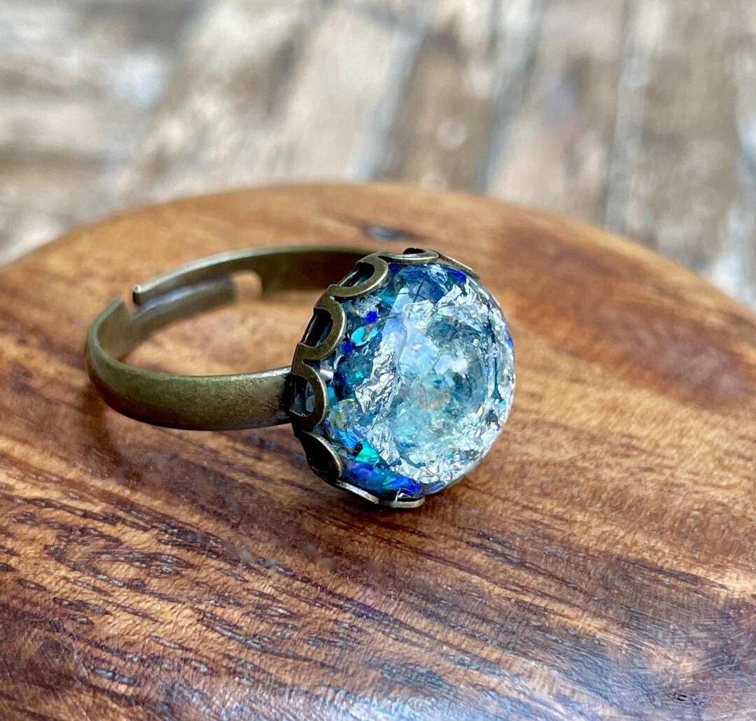 Orgonite Ring *mysticvision* Orgone Glow Jewelry With Aura Quartz ...