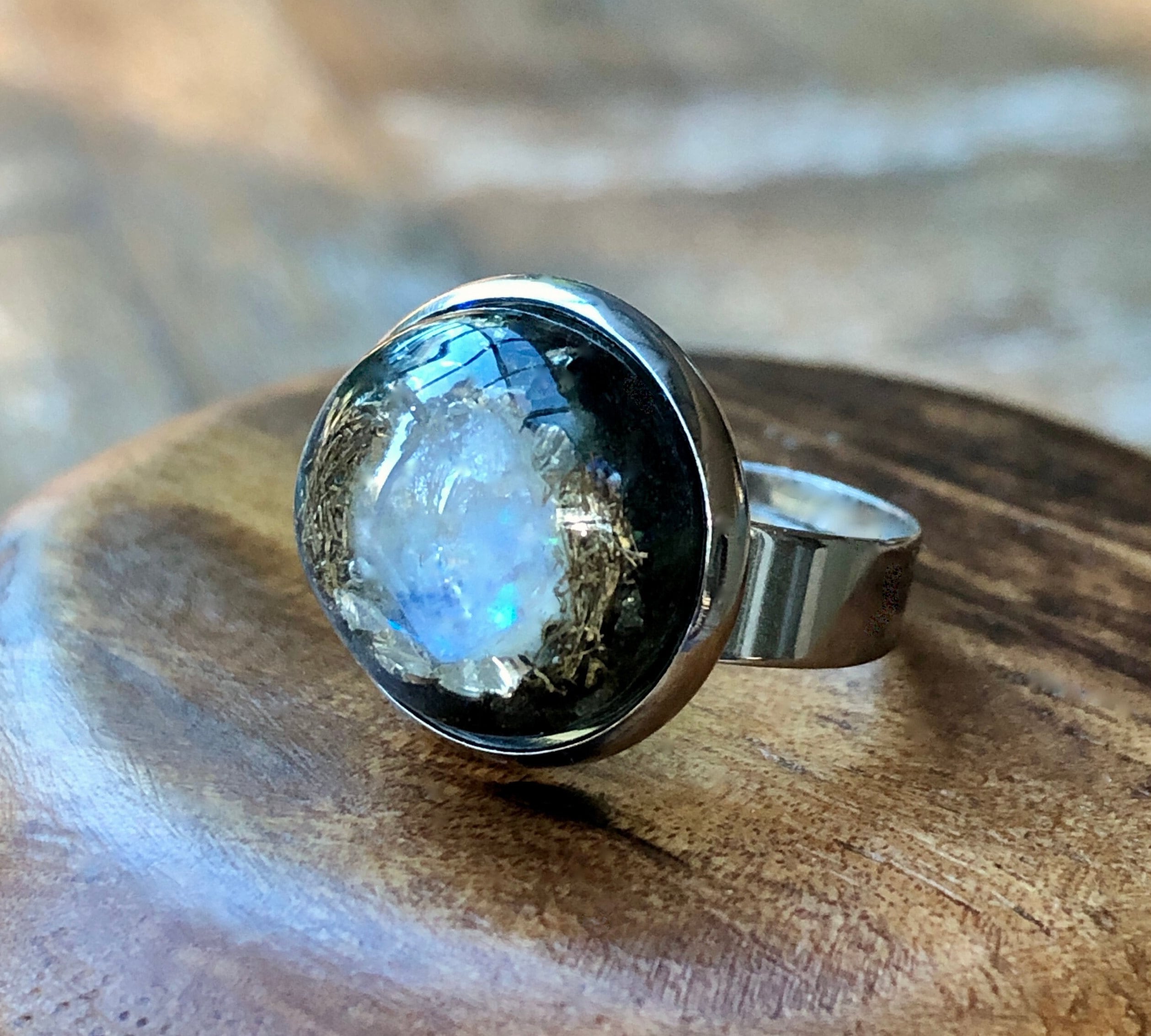 Orgone Ring ethericshield Glow in the Dark Orgonite Jewelry - Etsy