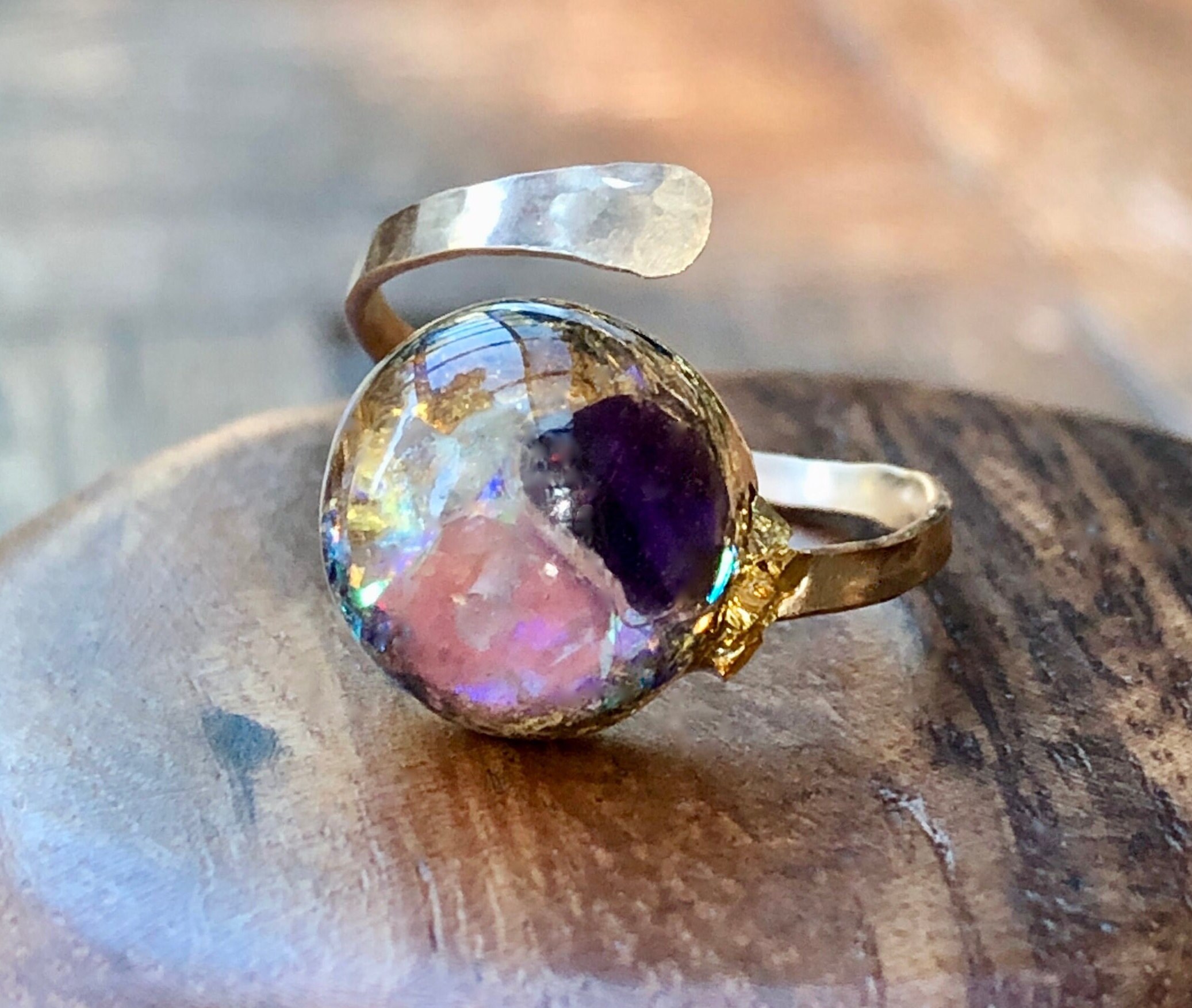 Artisan Orgone Ring divinetrine 14K Gold Filled Size 6-8 - Etsy