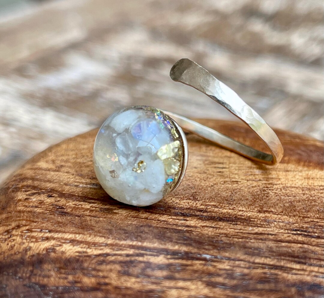 Artisan Orgonite Ring *luminessence* 14K Gold Filled Glow Inthe Dark ...