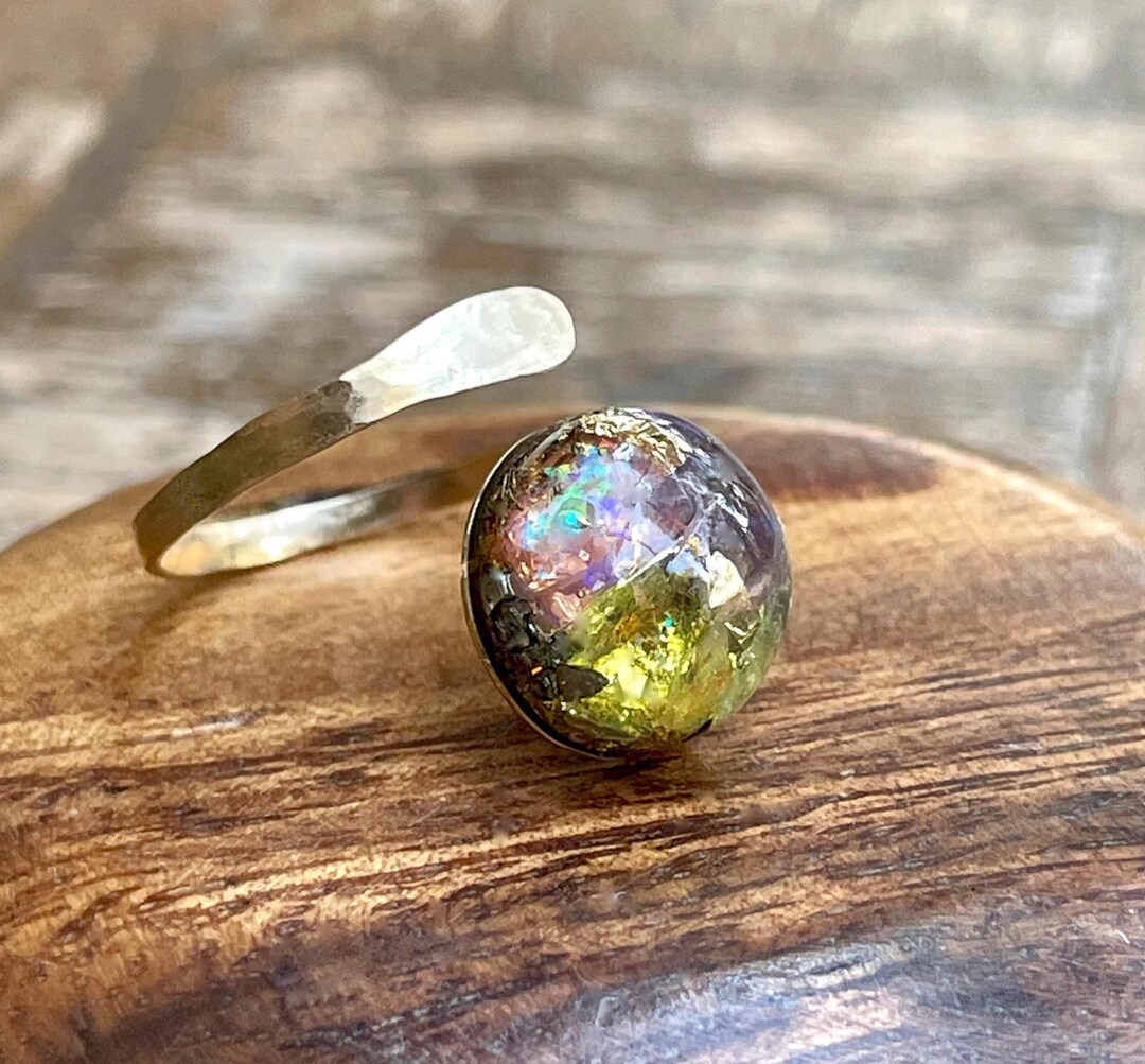 Artisan Orgone Ring *divinetrine* 14K Gold Filled, Size 4-6+, Glow ...
