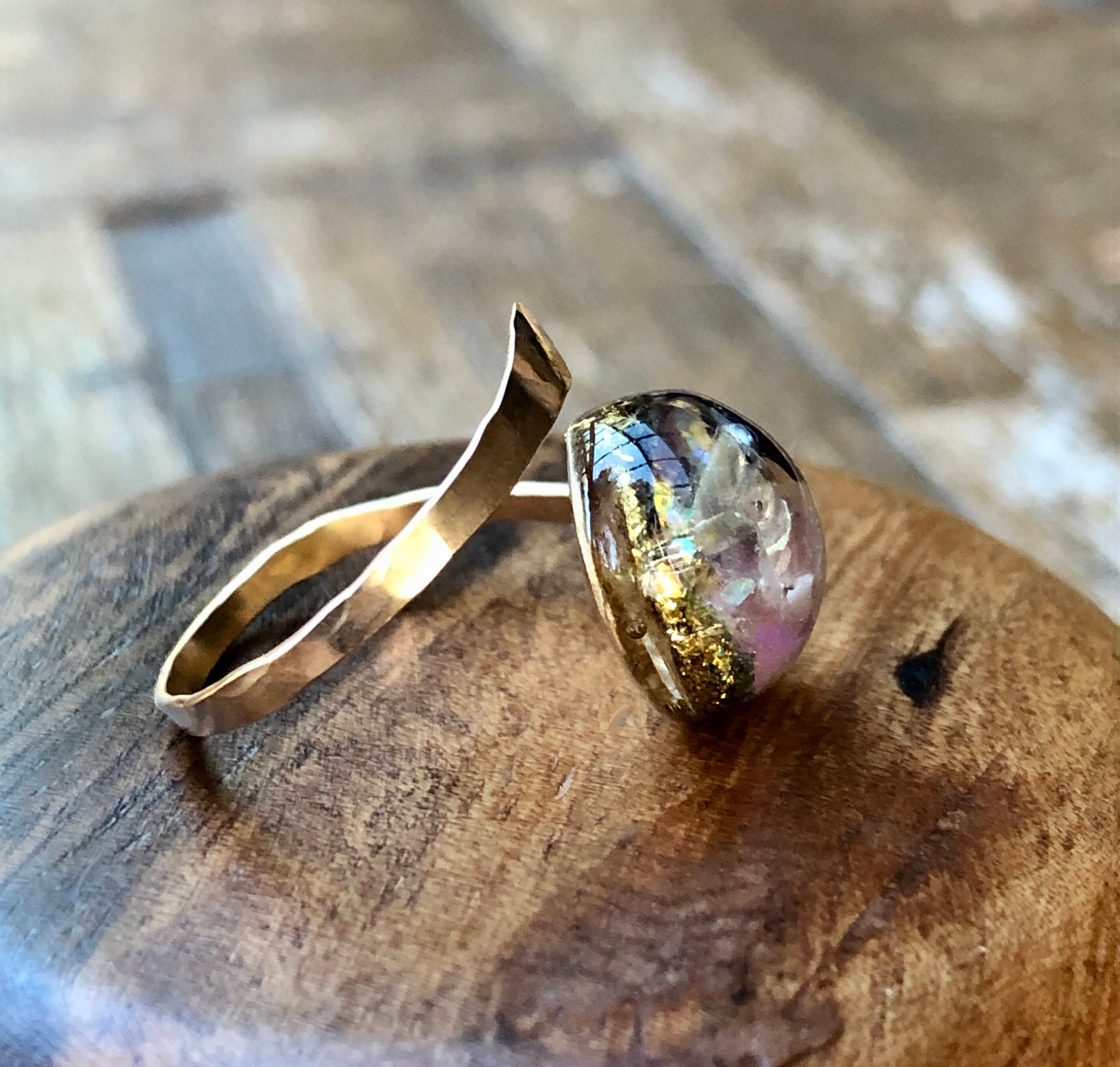 Artisan Orgone Ring divinetrine 14K Gold Filled Size 6-8 - Etsy