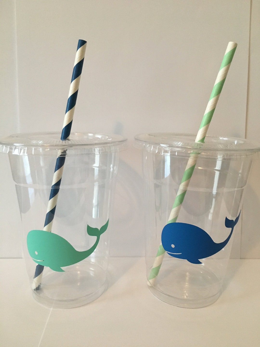 Whale Party Cups, Blue Whale Cups, Whale Birthday Party, Baby Shower ...