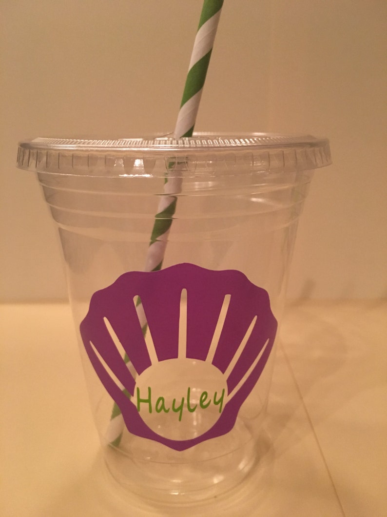 Sea Shell Party Cups Mermaid Party Cups Sea Shell Cups Sea | Etsy