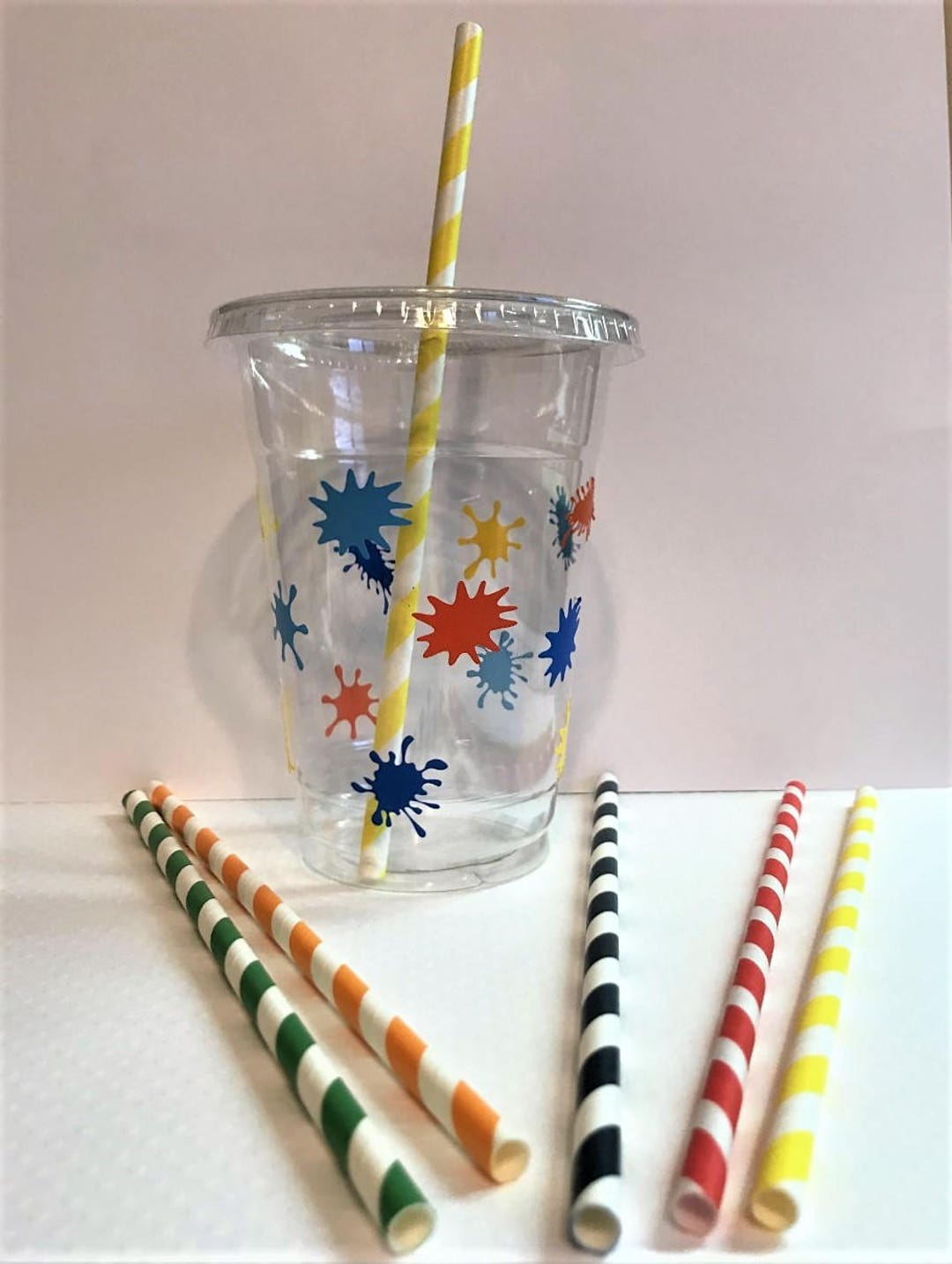 Paint Splatter Party Cups, Art Party Cups, Painting Cups, Colorful Cups ...
