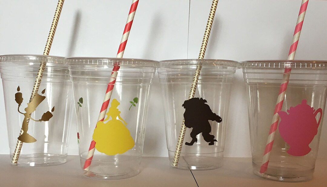 Beauty and the Beast Party Cups Beauty and the Beast Birthday Party ...