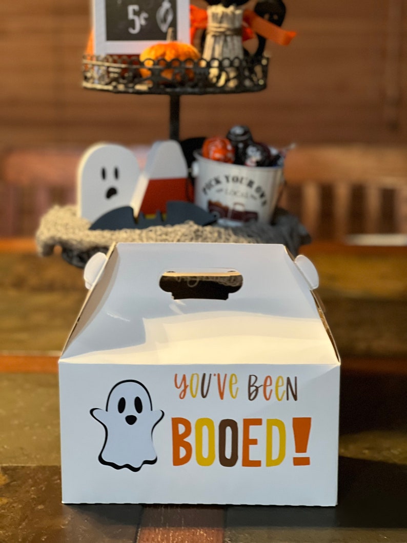 You Have Been BOOED Box Halloween Container Party Flavors - Etsy