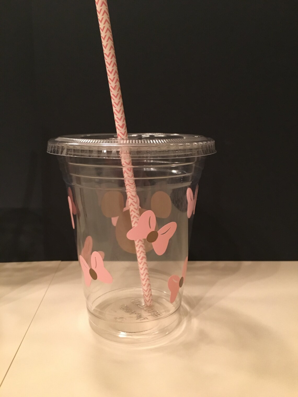 Minnie Mouse Cups Pink Bows Minnie Mouse Birthday Cups - Etsy