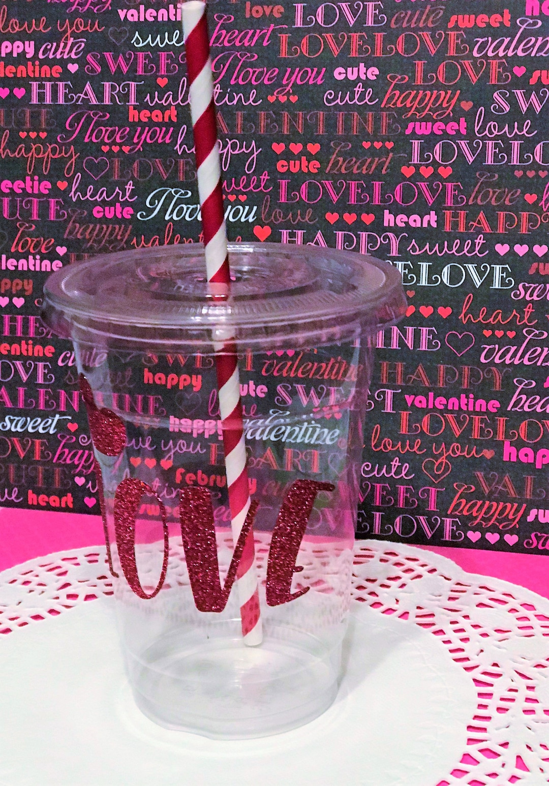 Valentine Love Cups, Love Party Cups, Valentine Party, Valentine Cups ...