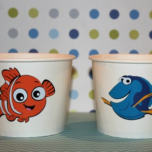 Nemo & Dory Ice Cream Cups - Etsy