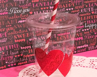 Valentines Day Themed Party Cups, Valentine Party Favor Cups - Etsy
