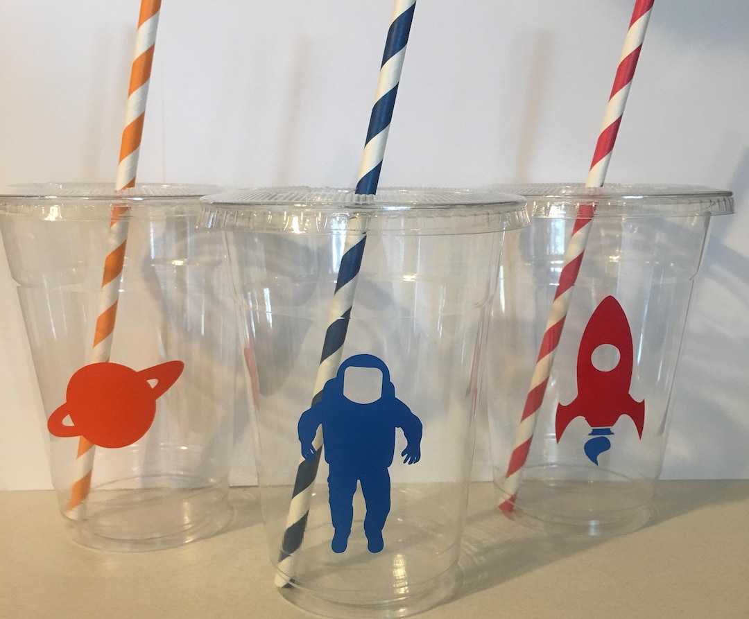 Astronaut Space Party Cups, Space Party Cups, Astronaut Birthday Party ...