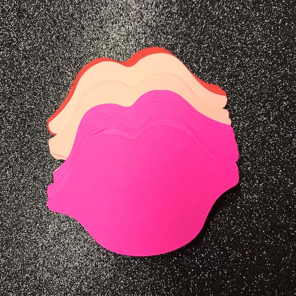 Lip Die Cuts - Etsy
