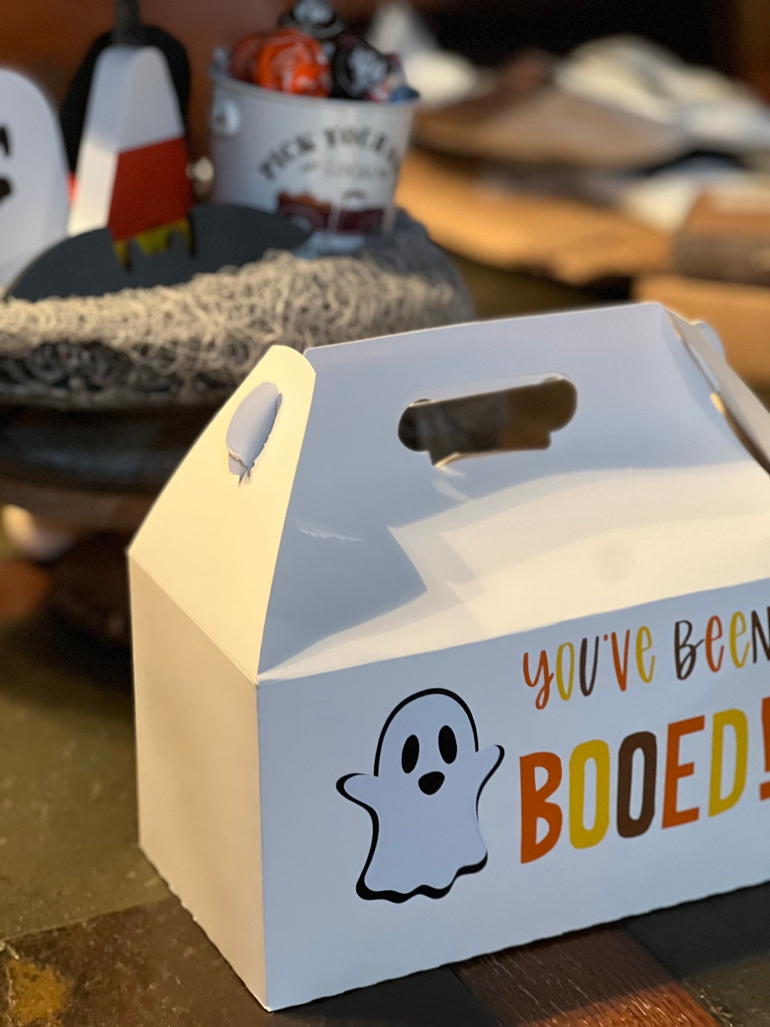 You Have Been BOOED Box, Halloween Container, Party Flavors, Neighbor ...