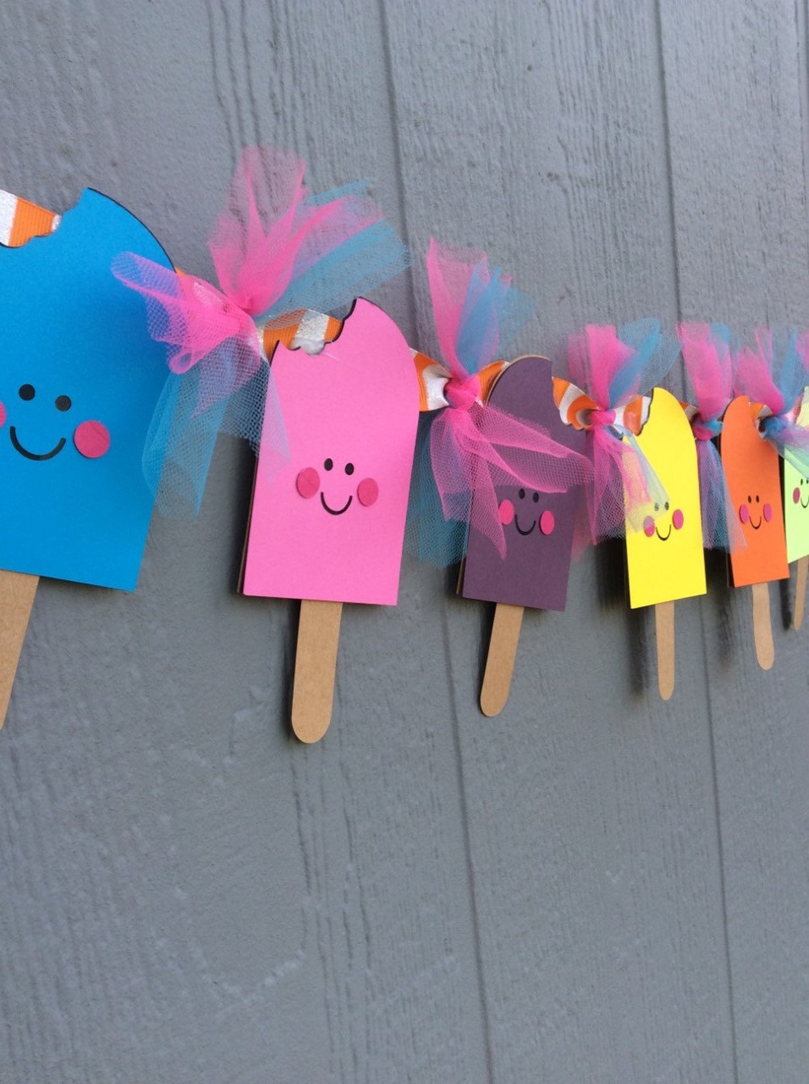 Popsicle Banner Popsicle Party Summer Party Banner Pool - Etsy