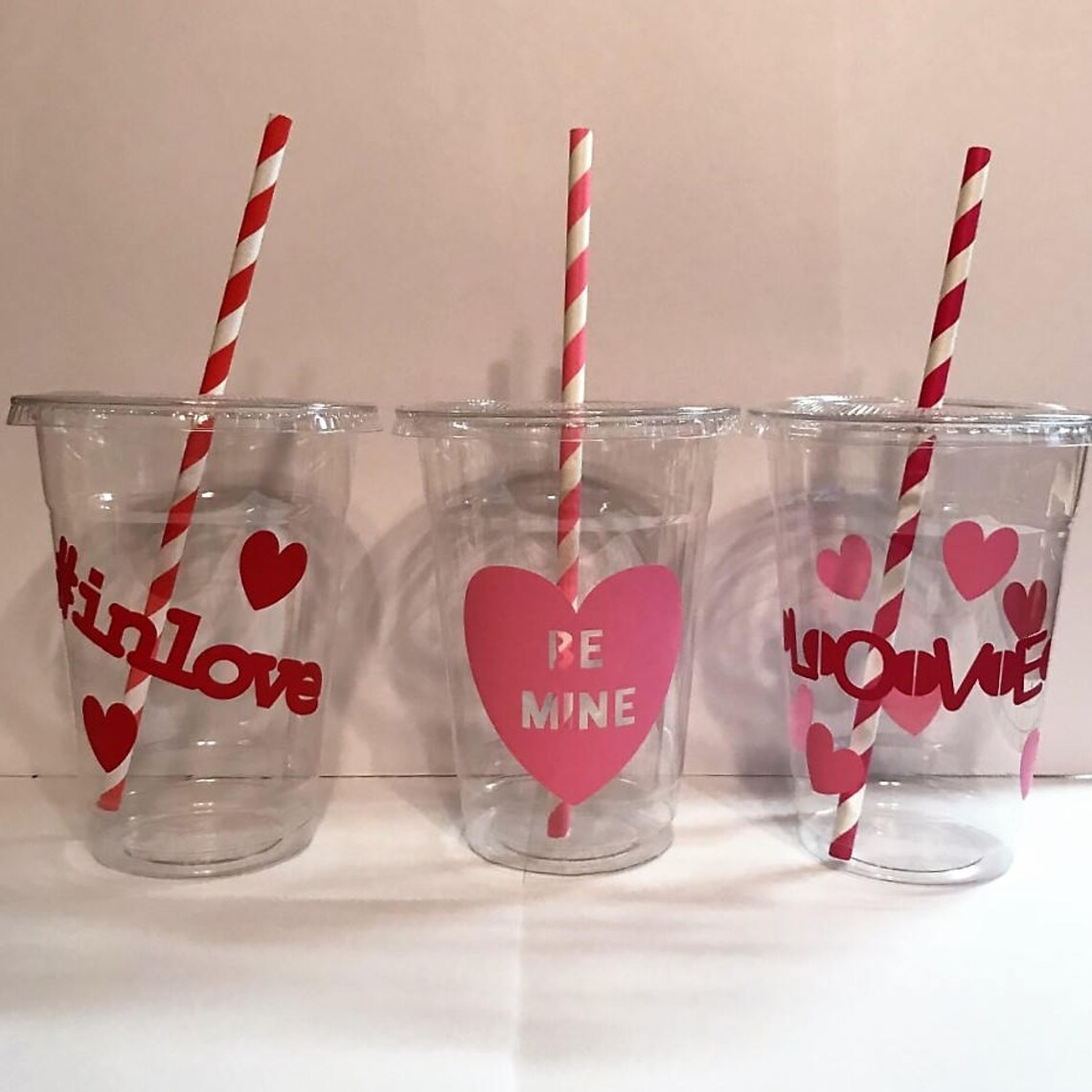 Valentine Party Cups Heart Cups Be Mine Cups in Love Cups - Etsy