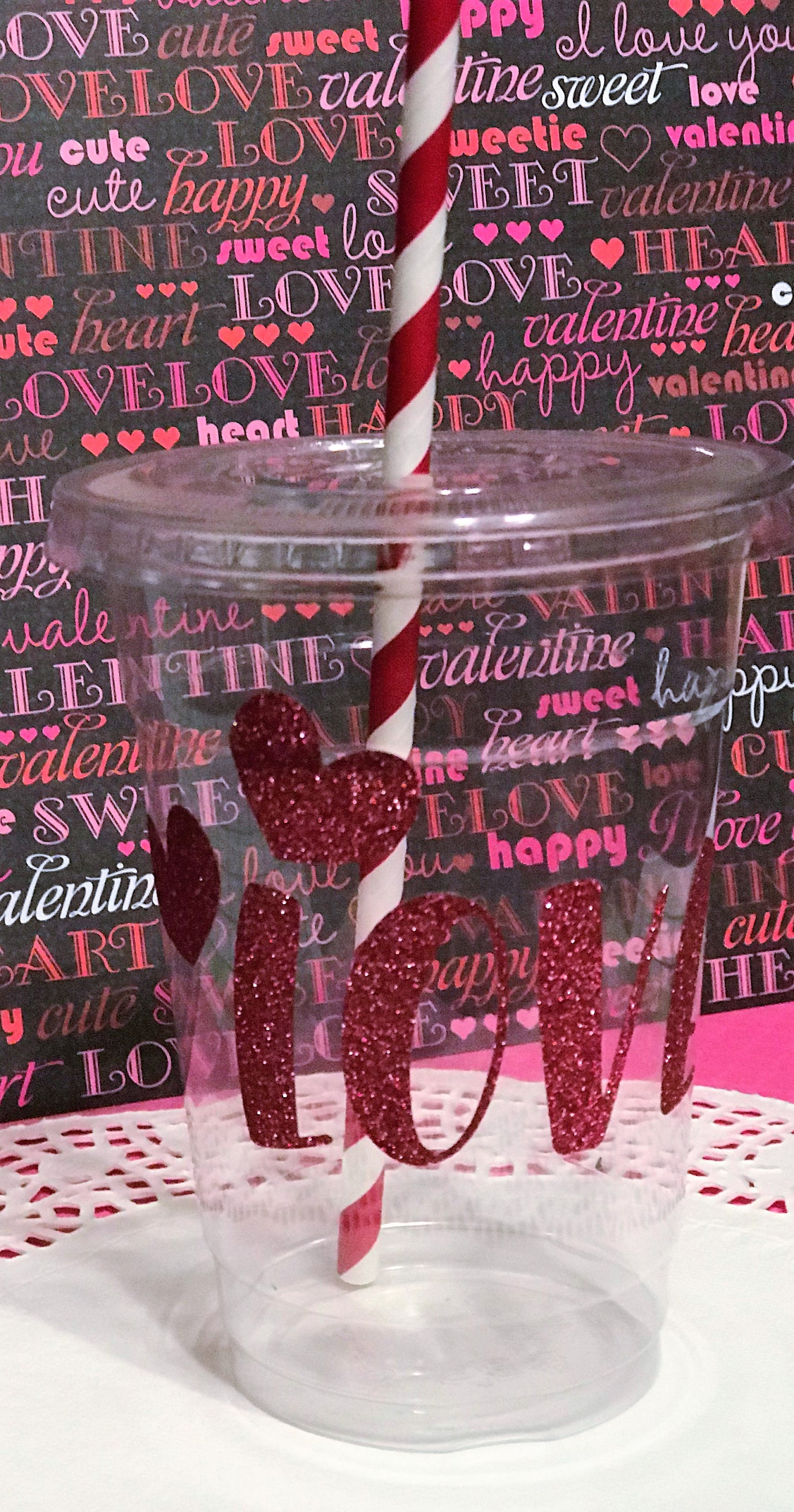 Valentine Love Cups, Love Party Cups, Valentine Party, Valentine Cups ...