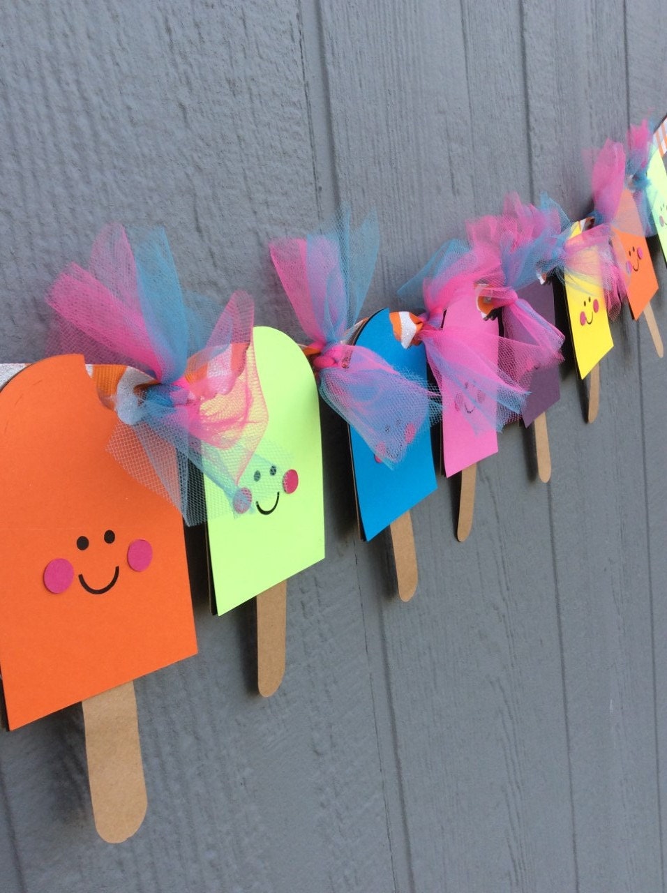 Popsicle Banner Popsicle Party Summer Party Banner Pool | Etsy