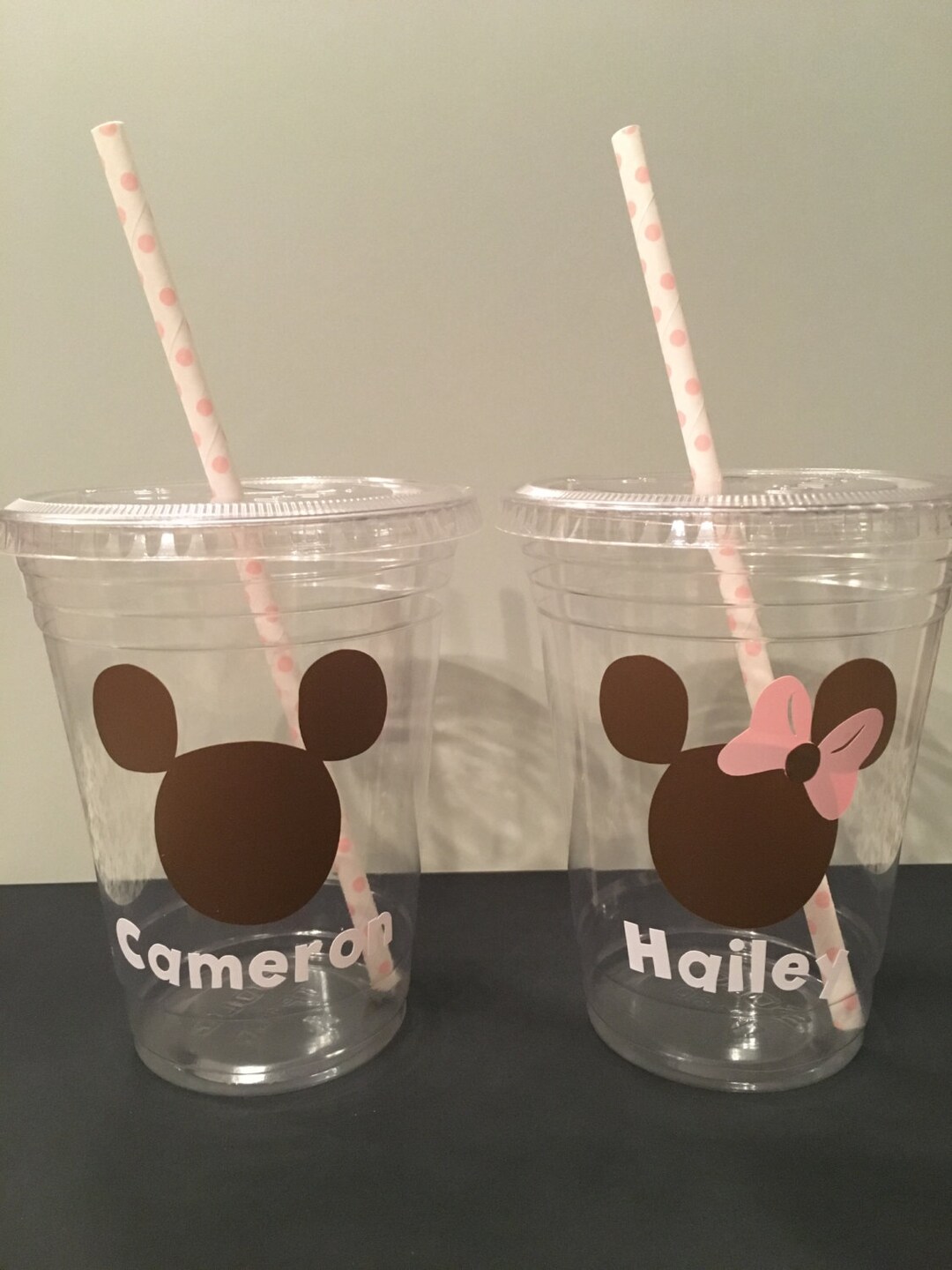 Minnie Mouse Party Cups, Mickey Mouse Party Cups With Names, Birthday ...