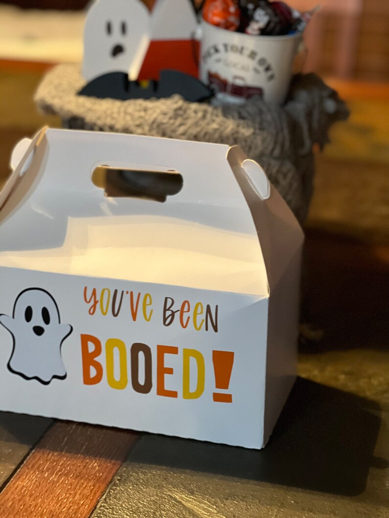 You Have Been BOOED Box Halloween Container Party Flavors - Etsy