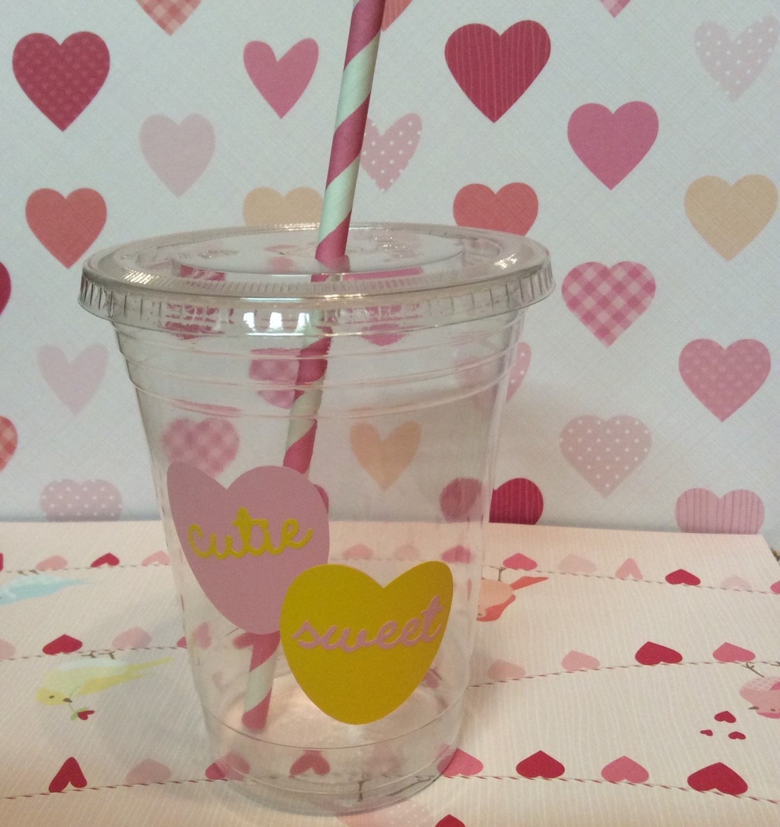 Valentines Party Cups - Etsy