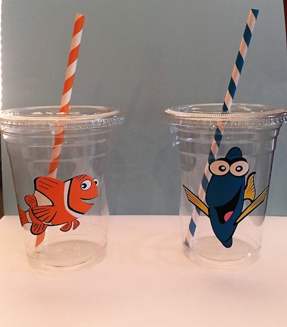 Finding Nemo party cups Dory Cups Birthday Party Cups Under | Etsy