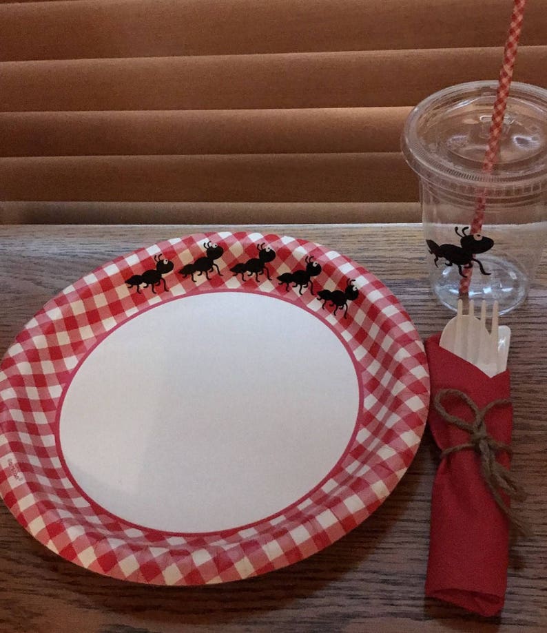 Ant Picnic Paper Plates Summer Barbeque Picnic Party | Etsy
