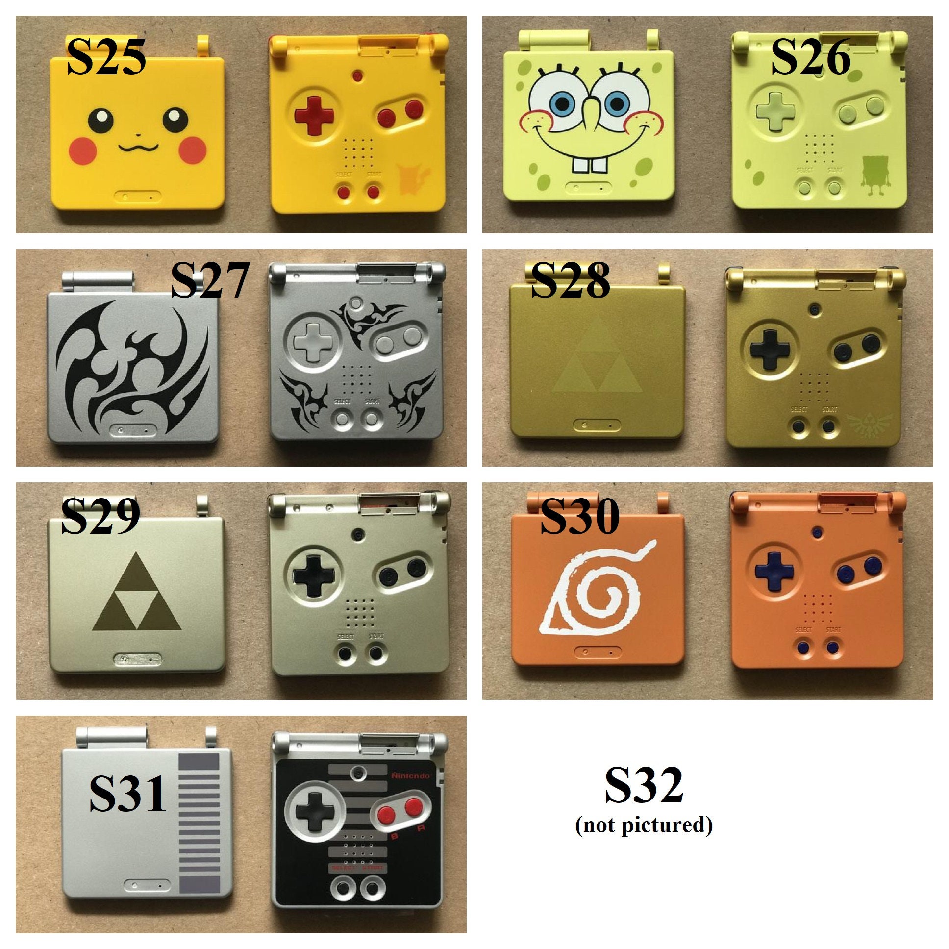 Custom Made Nintendo Gameboy Advance SP | Etsy