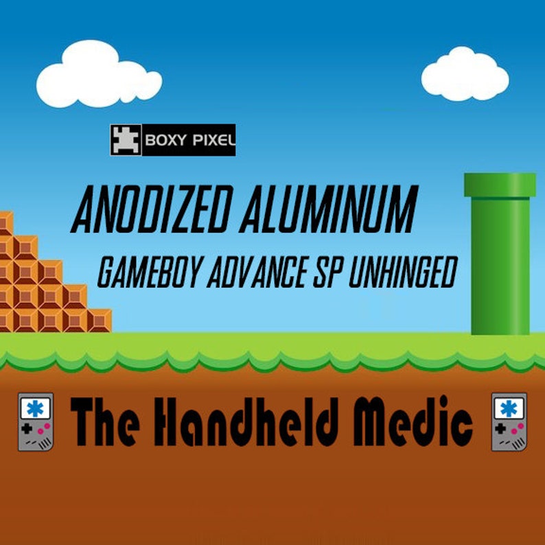 Custom Made Boxy Pixel Nintendo Gameboy Advance SP Unhinged - Etsy