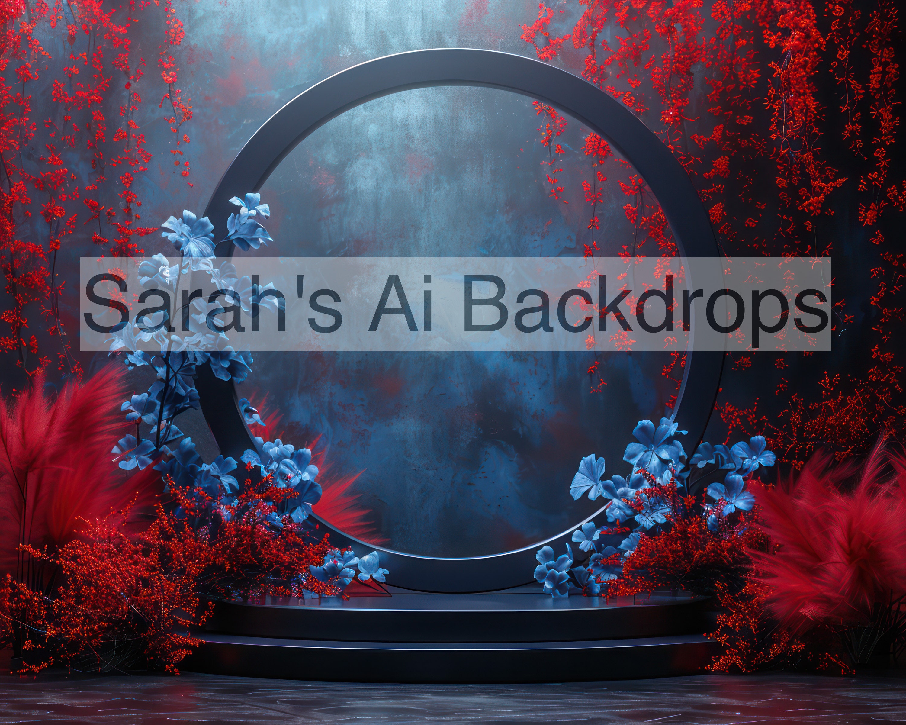 NINE Chinese-style Pedestal Digital Backdrops, Maternity Backdrops ...