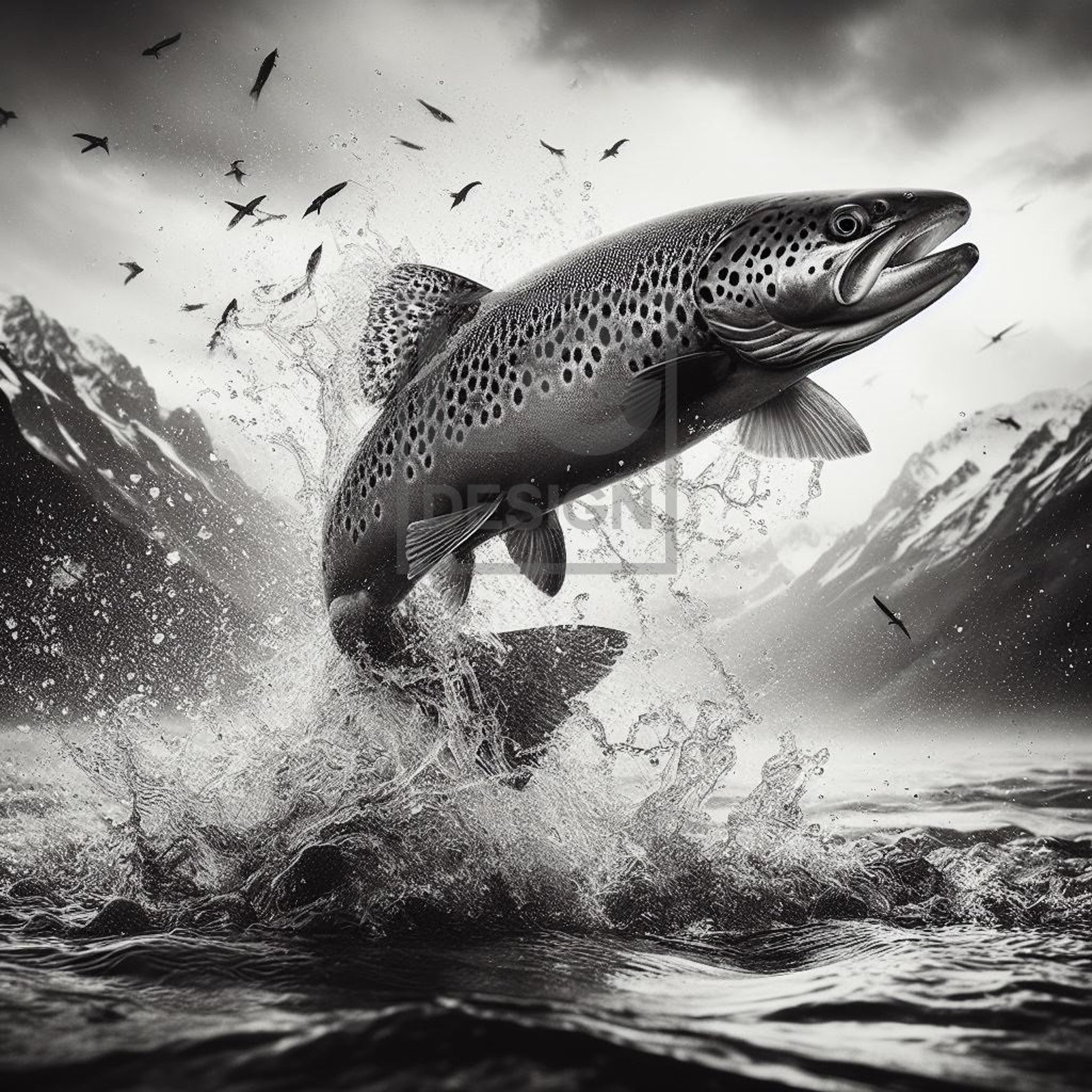 River Trout Collection - Set of 7 Brown Trout PNG - Trout, River Trout ...